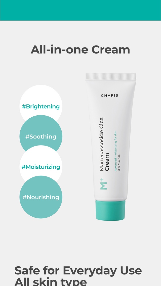 CHARIS - 2nd M+ Madecassoside Cica Cream - CHARIS