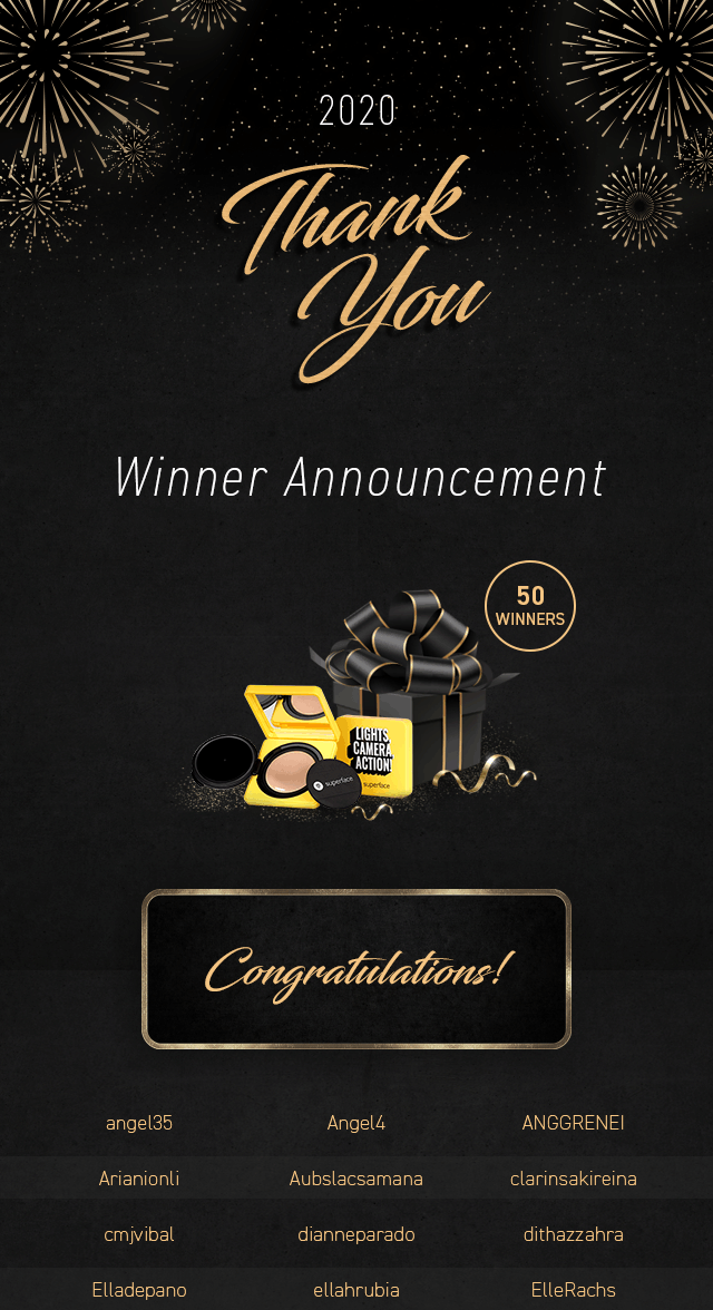 Winner Announcement｜2020 THANK YOU EVENT - CHARIS